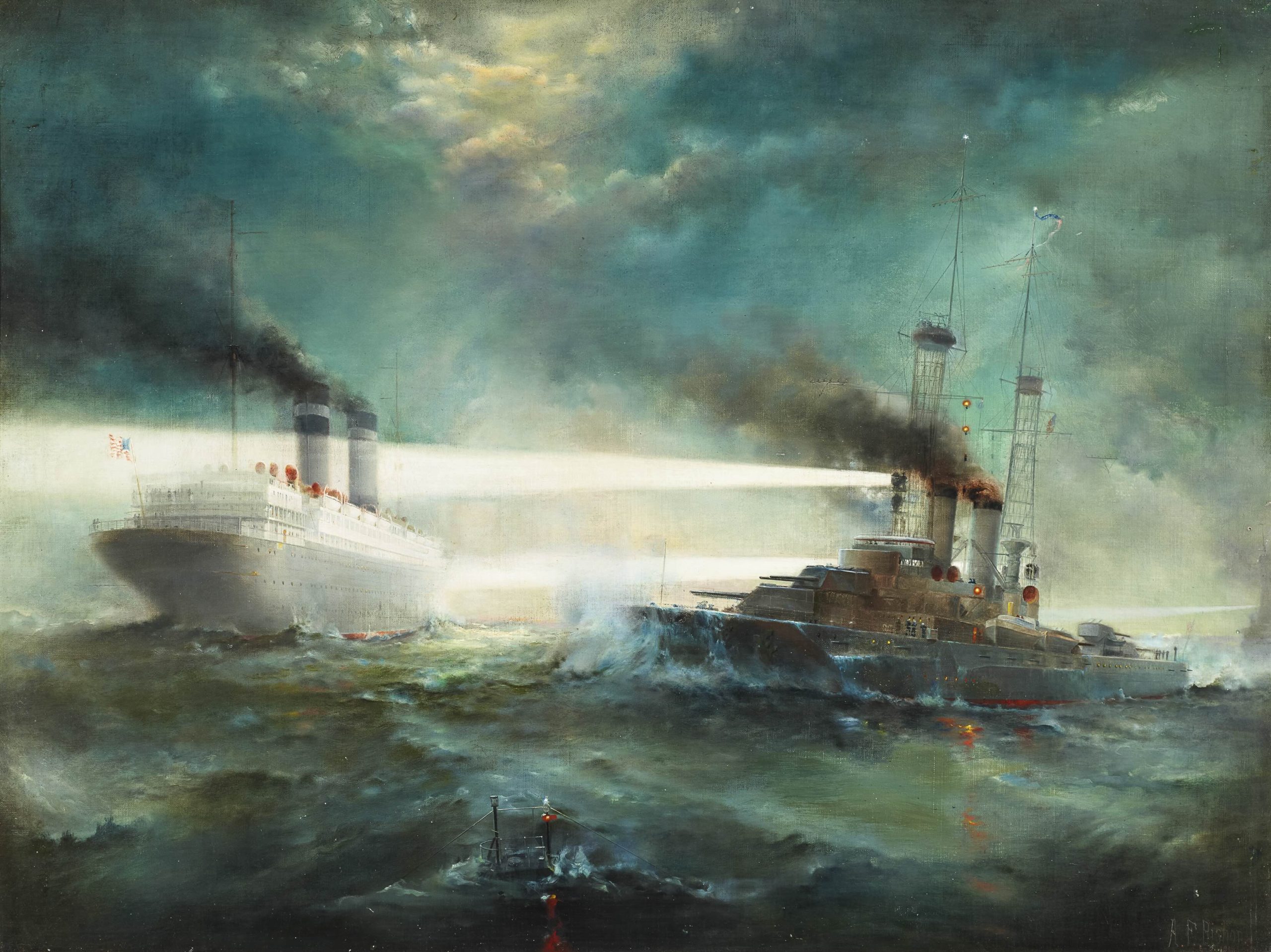 U.S. Naval Vessel, Liner & U-boat - Steamship Historical Society